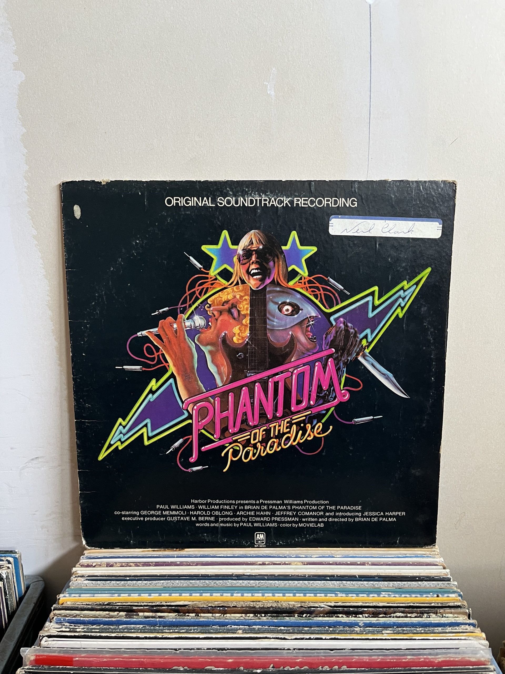 Paul Williams Phantom Of The Paradise Movie Soundtrack Vinyl Record ...